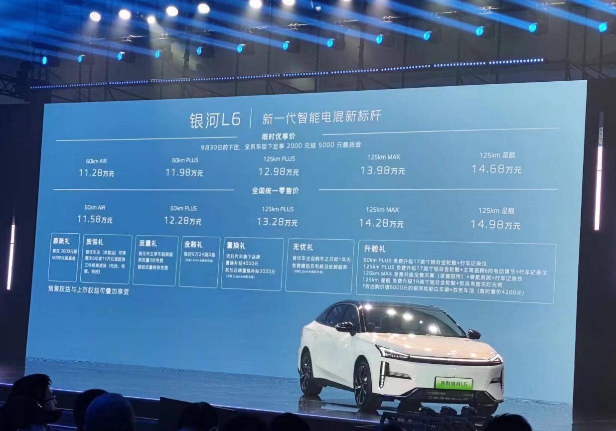 最大续航里程1370km 吉利银河L6能否独当一面？