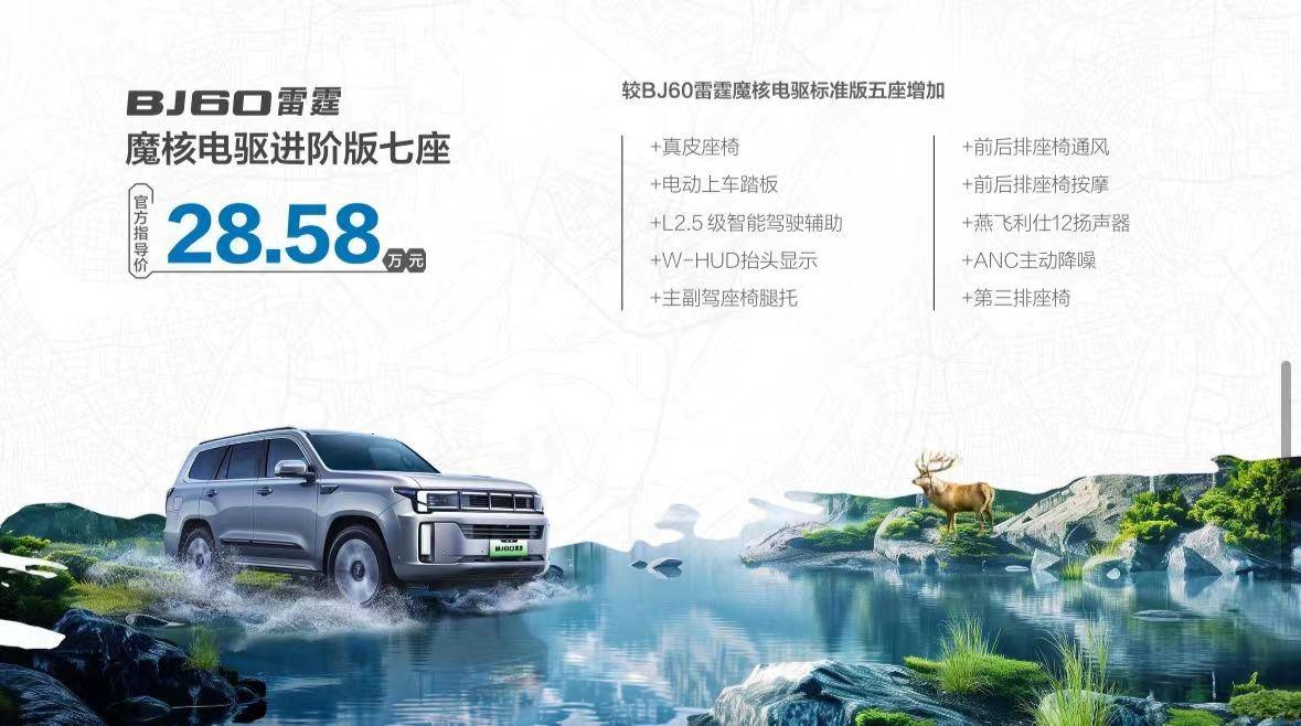 三箱油穿越中国的北京BJ60雷霆正式上市，售价25.98-28.58万元